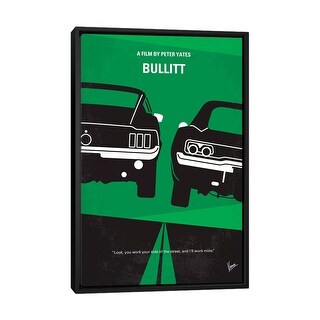 iCanvas "Bullitt Minimal Movie Poster" by Chungkong Framed Canvas Print - Bed Bath & Beyond ...